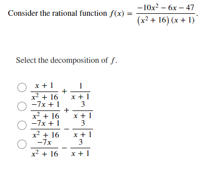 Solved Consider the rational function | Chegg.com