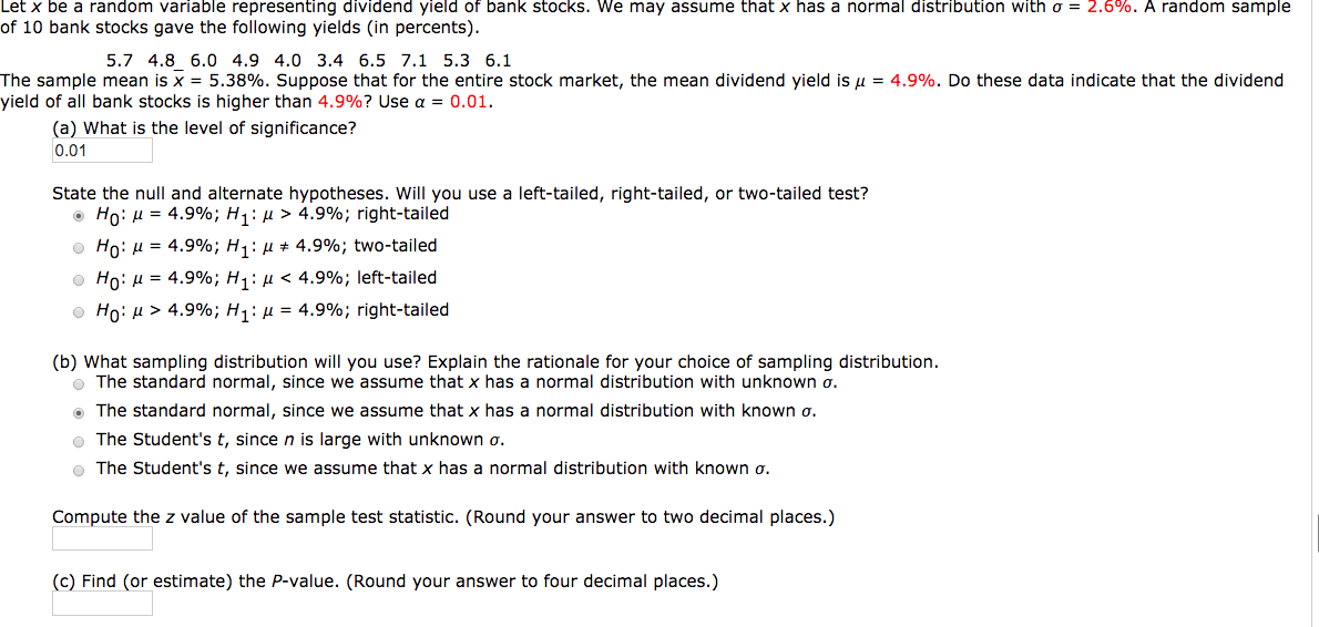 Solved Let x be a random variable representing dividend | Chegg.com