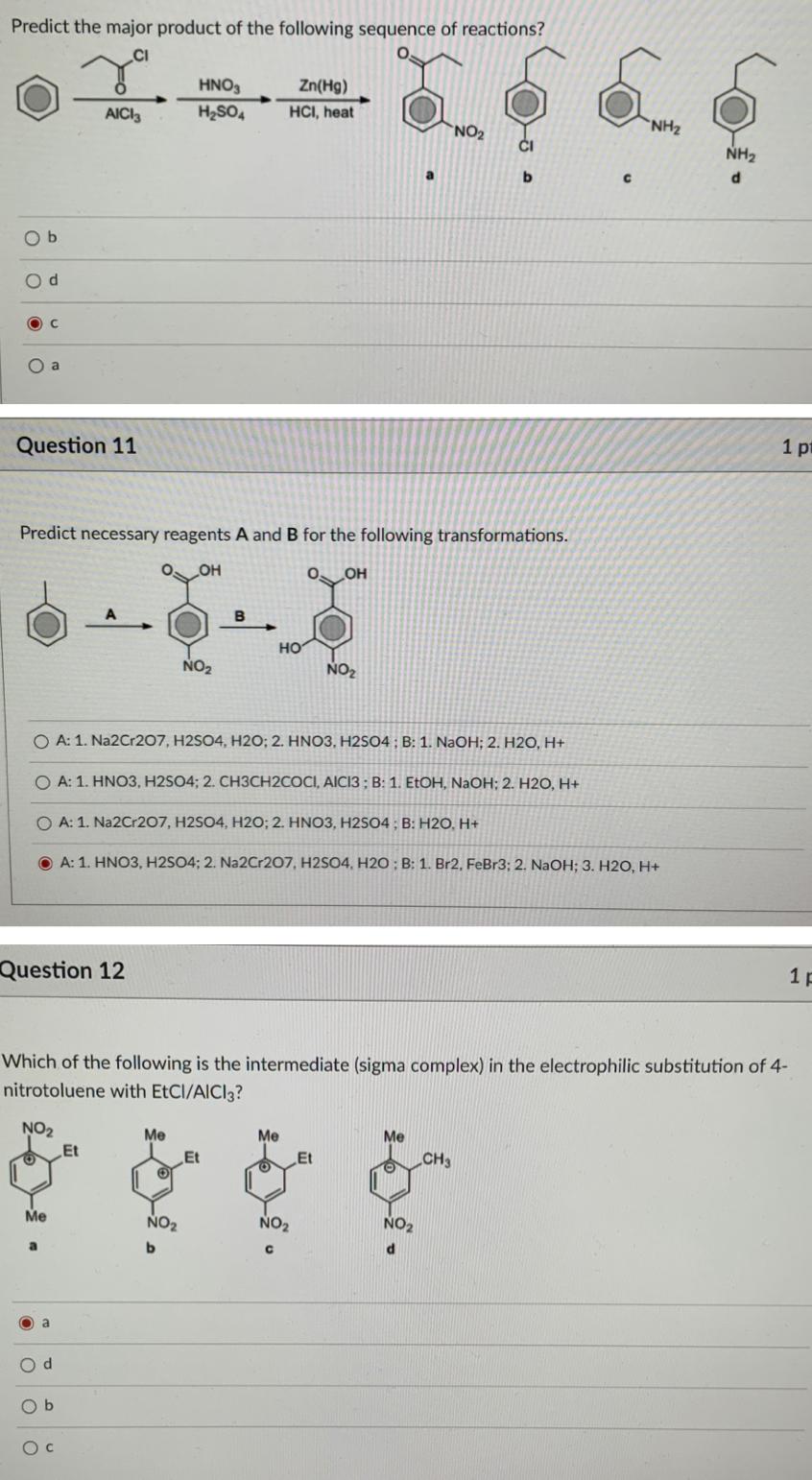 Solved Predict the major product of the following sequence | Chegg.com