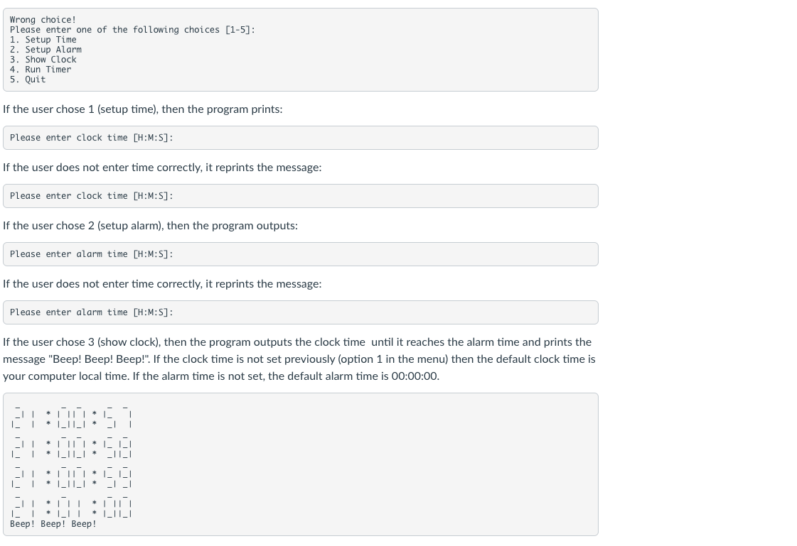 Solved PA 3 Digital Clock Topics 1. Functions 2. String | Chegg.com