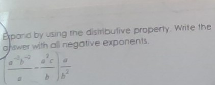 Solved Expand by using the distributive property. Write the | Chegg.com