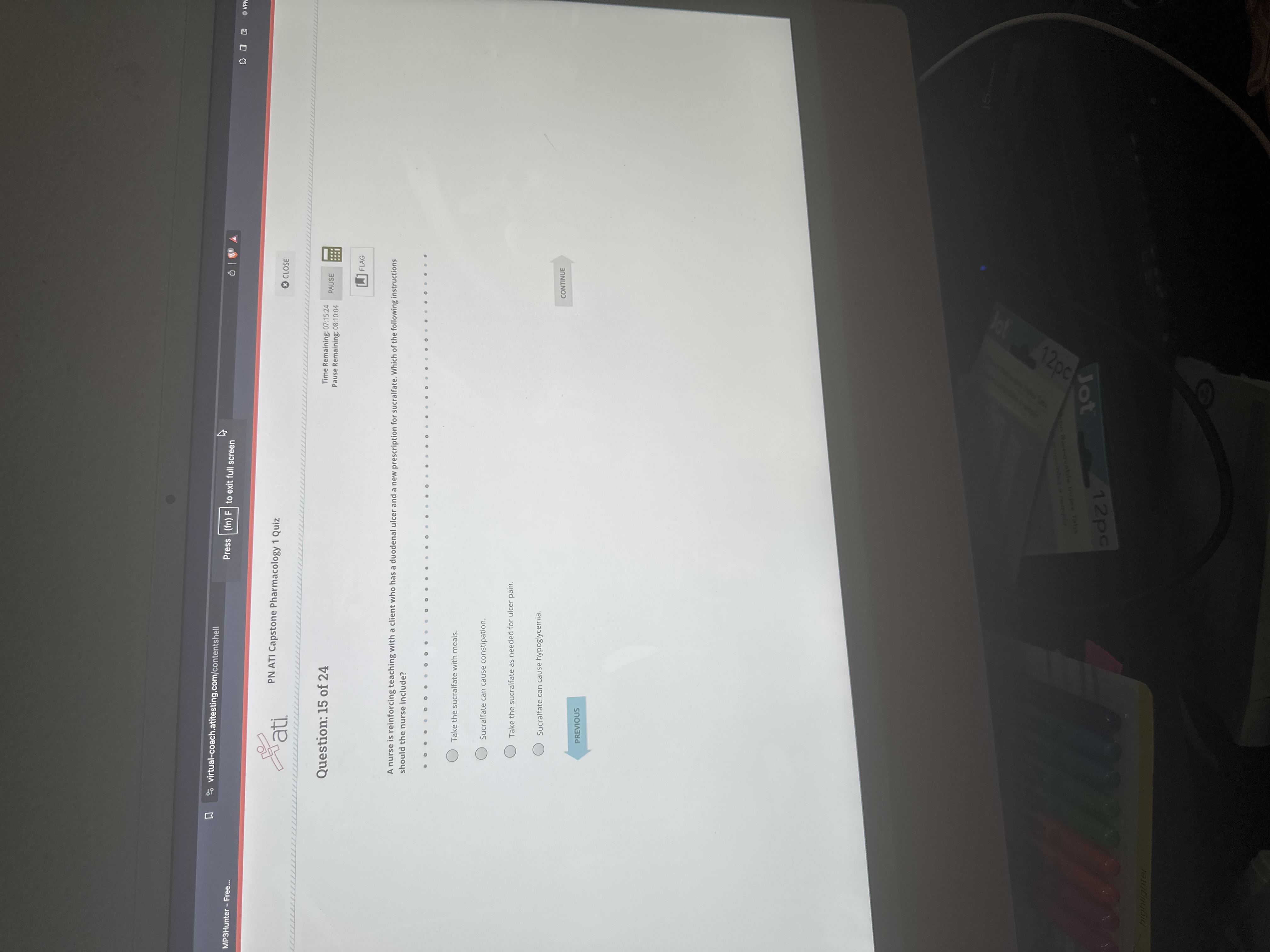 Solved Time Remaining: 07:15:24 ﻿PAUSE ::::i ﻿ ﻿Pause | Chegg.com