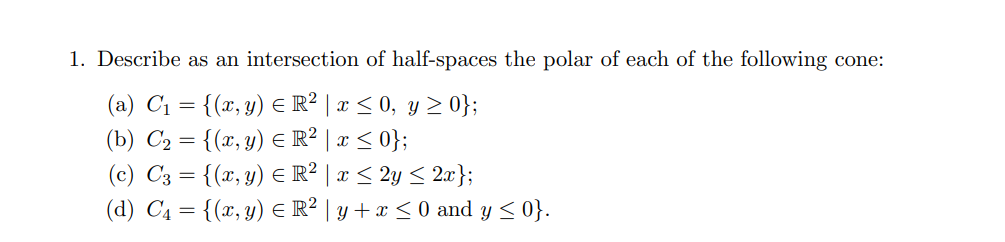 Solved Please do part a -c -d only :) Describe as an | Chegg.com