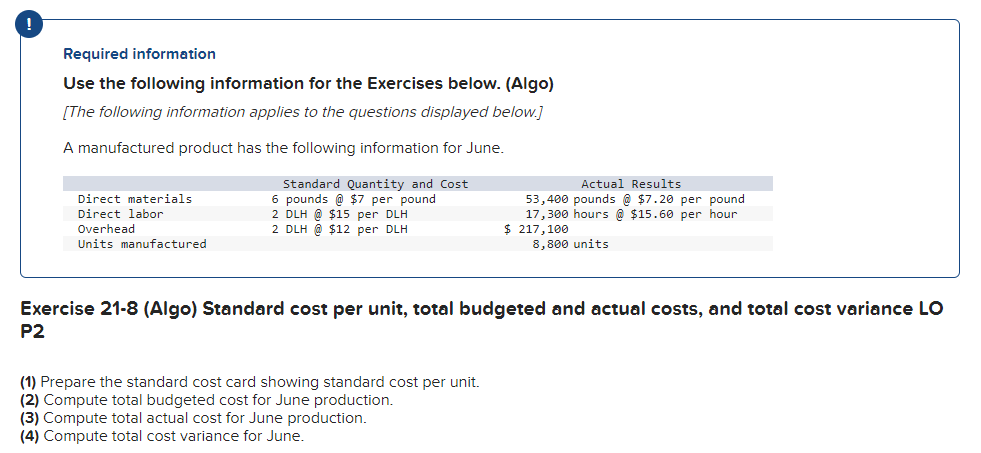 Solved Required information Use the following information | Chegg.com