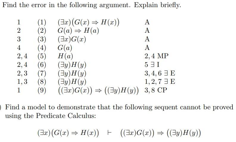 Prove the following sequent using rules of deduction | Chegg.com