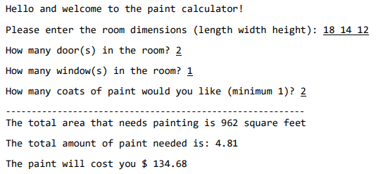 Solved Using C to make this program. Write a “Paint | Chegg.com