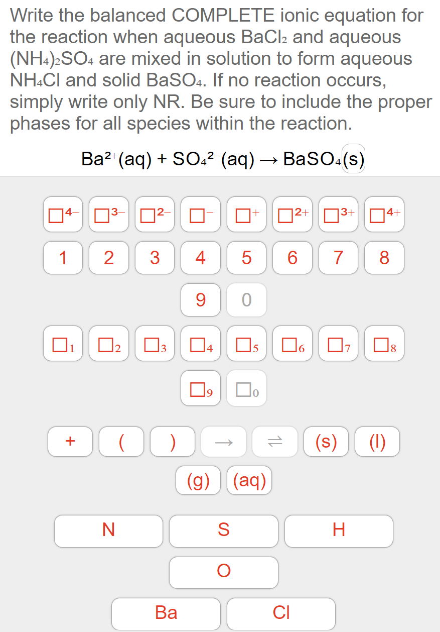 Solved Write the balanced COMPLETE ionic equation for the | Chegg.com