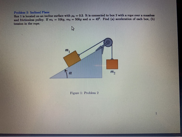 Inclined Plane Questions