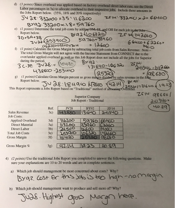 Solved Use the following information given to answer | Chegg.com