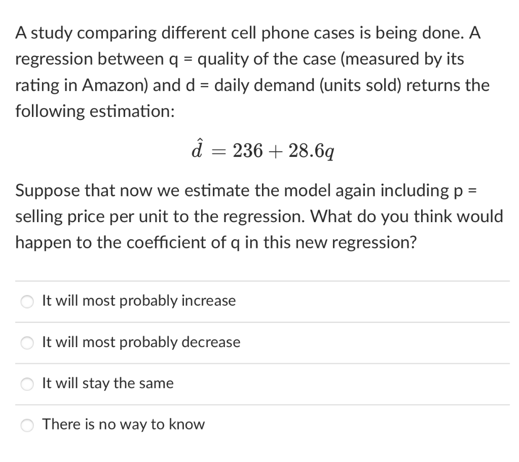 Solved A study comparing different cell phone cases is being | Chegg.com