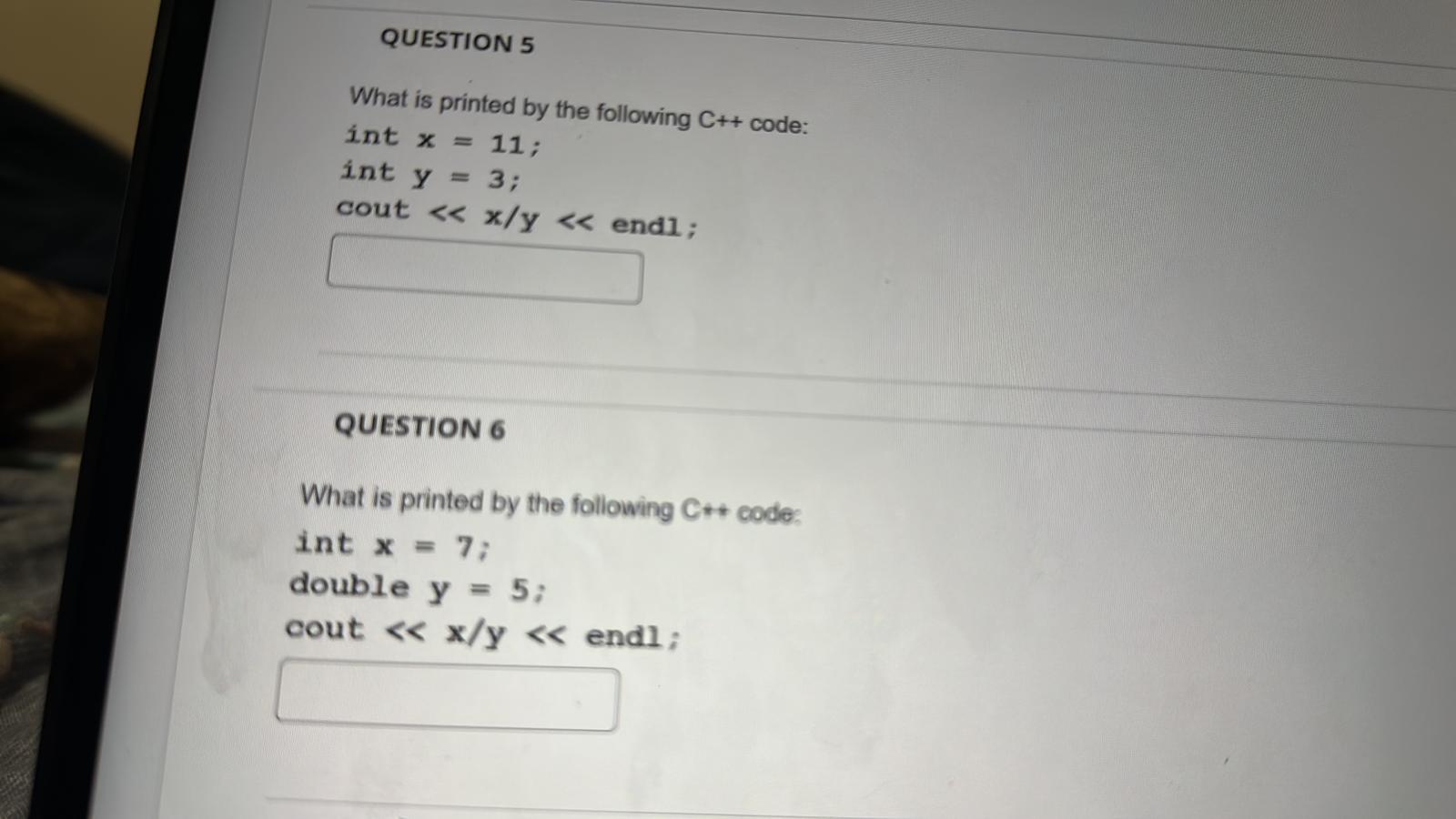 Solved What is printed by the following C++code: int x=11 | Chegg.com