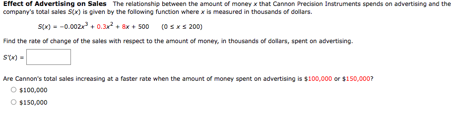 Solved Effect of Advertising on Sales The relationship | Chegg.com