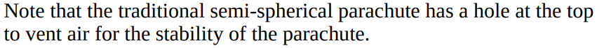 In this question need to design a parachute for the | Chegg.com