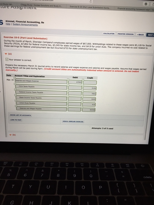 Solved Part Level Kimmel, Financial Accounting, Se Hele | Chegg.com