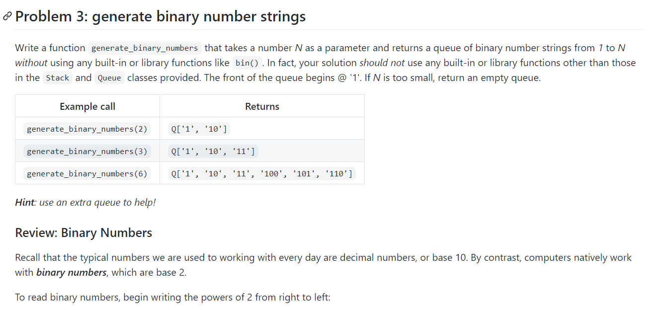 Solved a Problem 3: generate binary number strings Write a | Chegg.com Solved a Problem 3: generate binary number strings Write a | Chegg.com