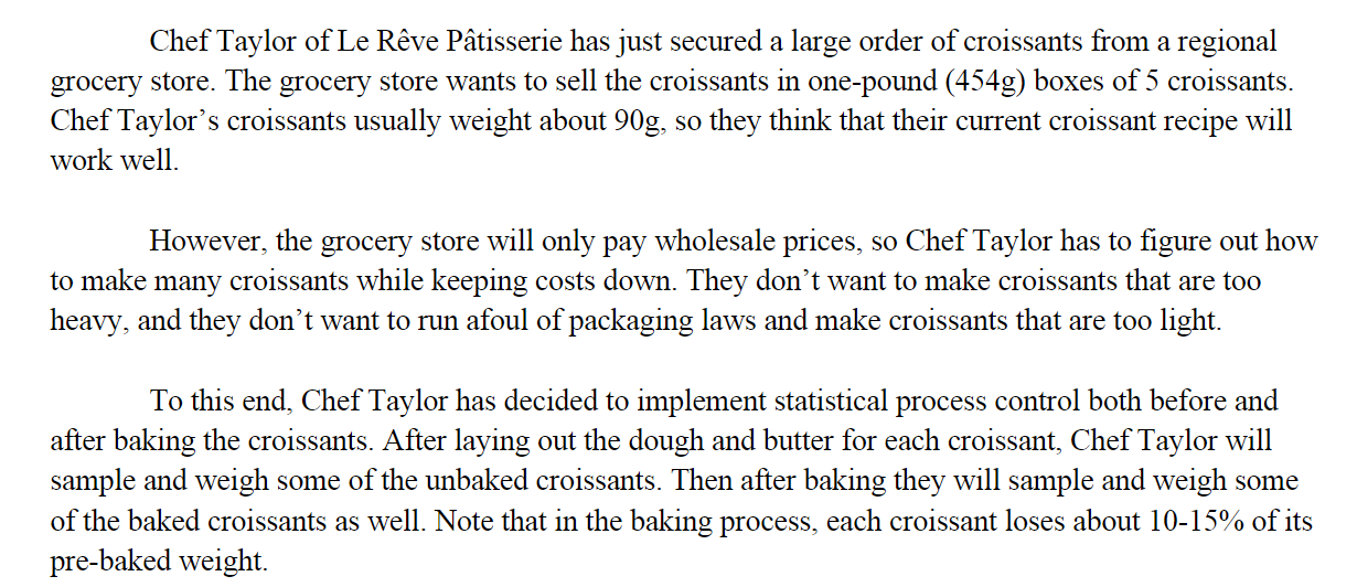 Solved Chef Taylor of Le Rêve Pâtisserie has just secured a | Chegg.com
