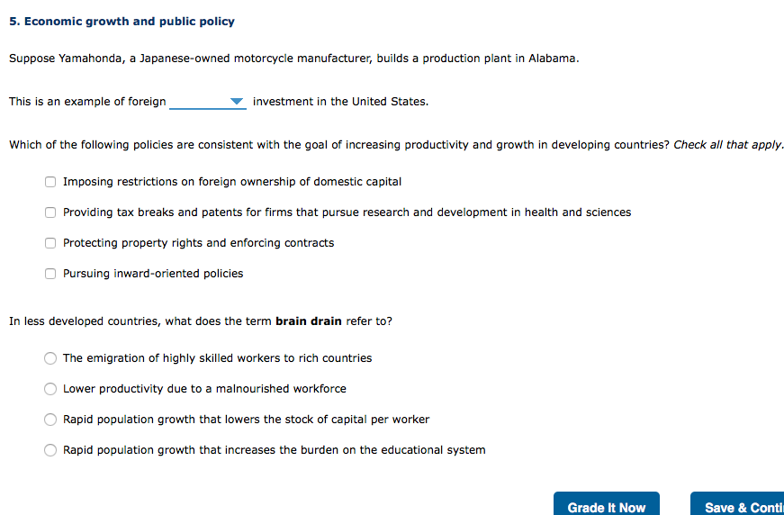 Solved 5. Economic growth and public policy Suppose | Chegg.com