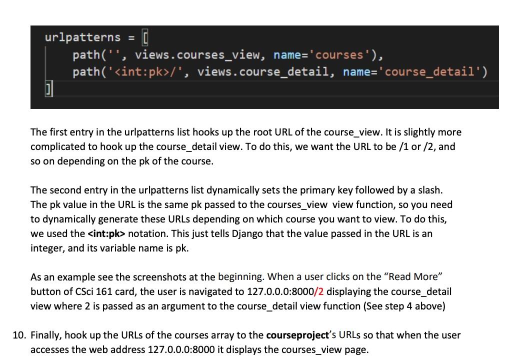Solved You will be creating a Django Project named | Chegg.com