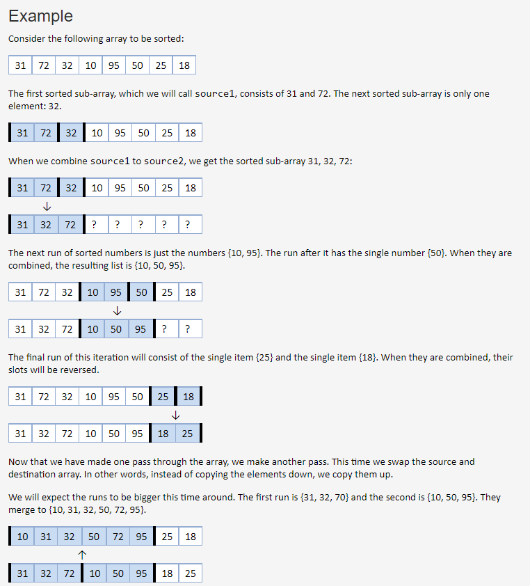 Solved Example Consider the following array to be sorted: 31 | Chegg.com