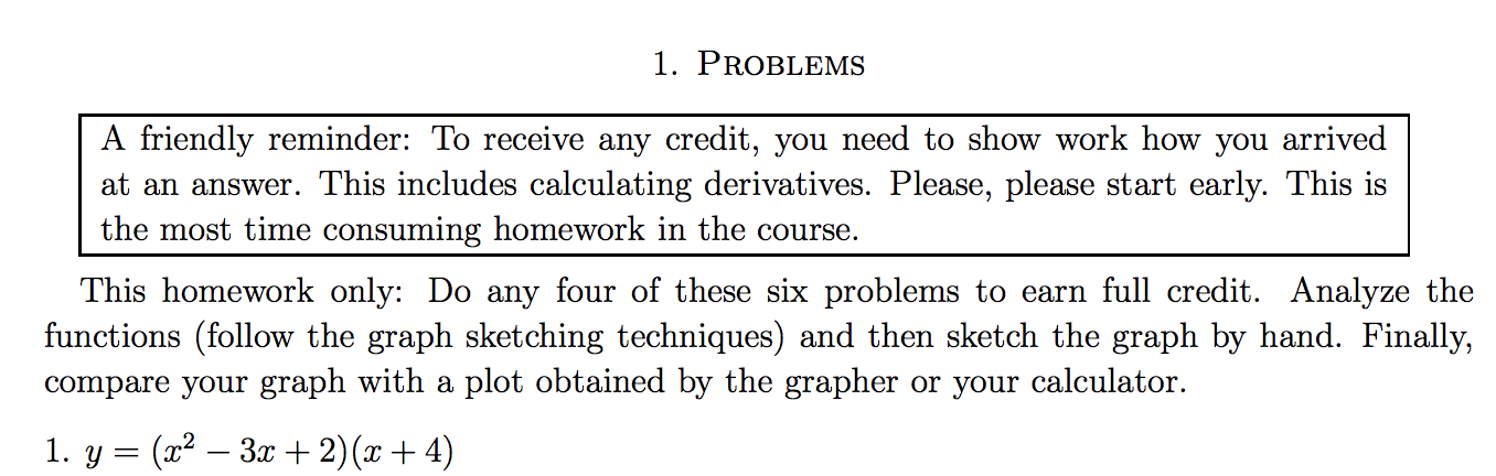 Solved 1. PROBLEMS A friendly reminder: To receive any | Chegg.com