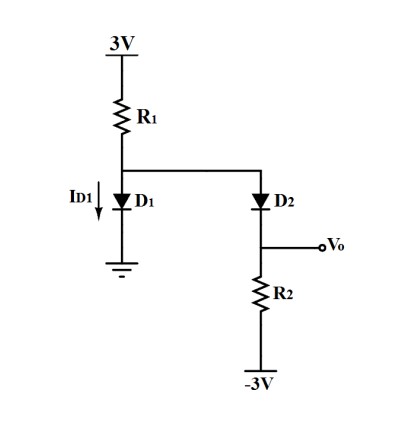 Solved Find the values of ID1 current and VO voltage shown | Chegg.com