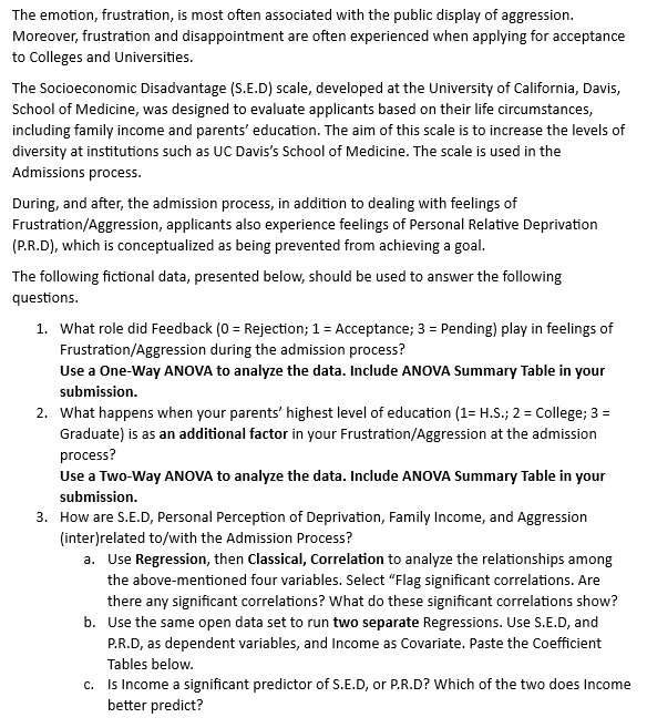 Solved SUMMARYWhat are your overall conclusions on the | Chegg.com