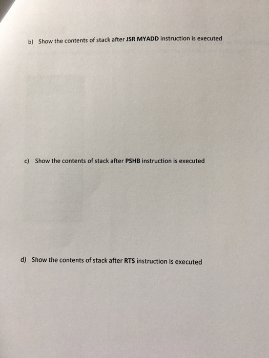 Solved Question 4 The assembly instructions of Main program | Chegg.com