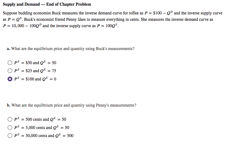 Solved Suppose budding economist Buck measures the inverse | Chegg.com