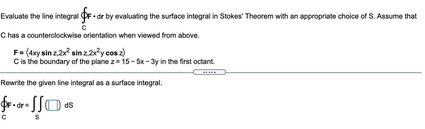 Solved for Evaluate the line integral • dr by evaluating the | Chegg.com