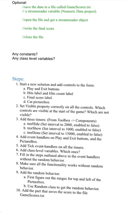 Solved Using c#, put the picture in PictureBox. when running | Chegg.com