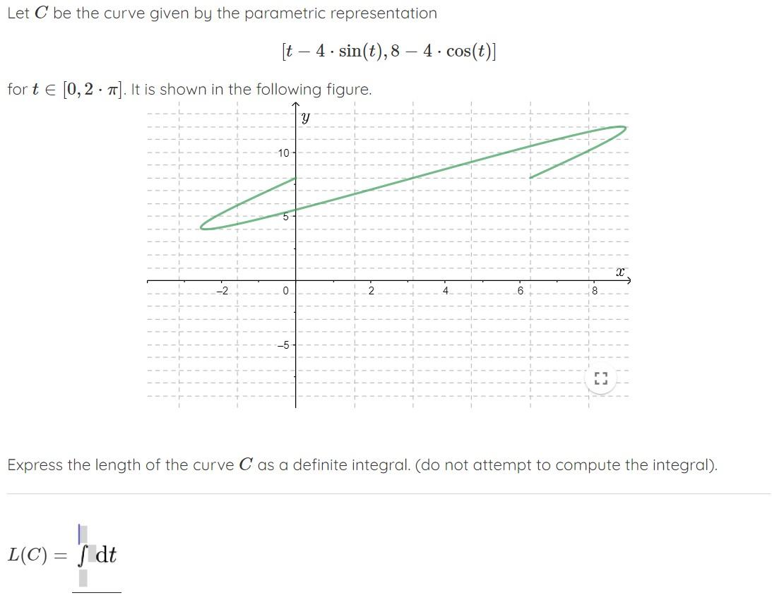 Solved Let C be the curve given by the parametric | Chegg.com