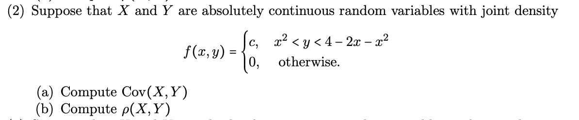 Solved (2) Suppose that X and Y are absolutely continuous | Chegg.com