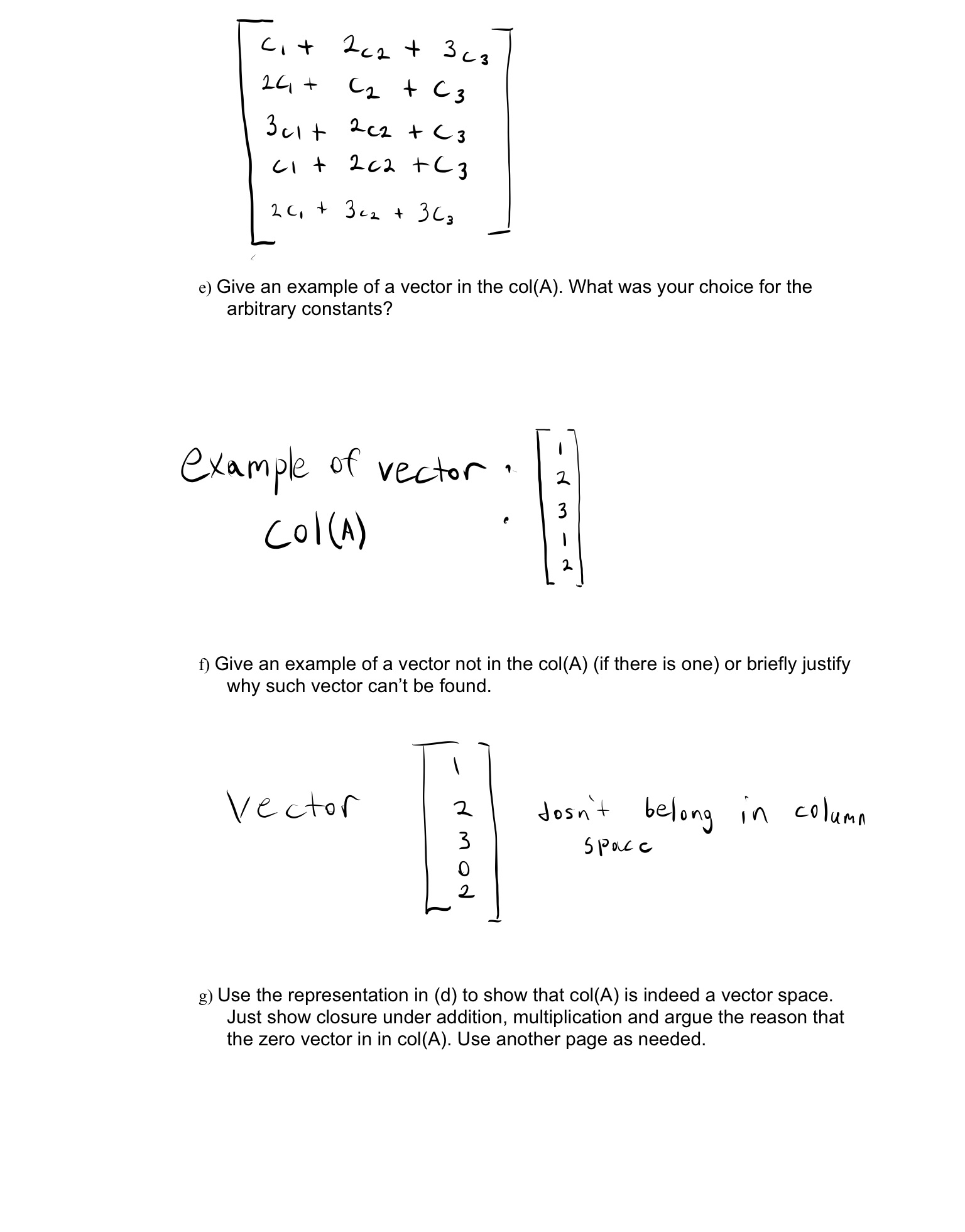 Solved A is a 3×5 matrix So, Domain is R5 \& codomain is R3 | Chegg.com