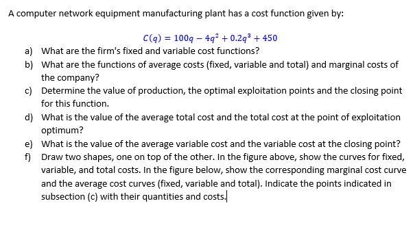 Solved A computer network equipment manufacturing plant has | Chegg.com