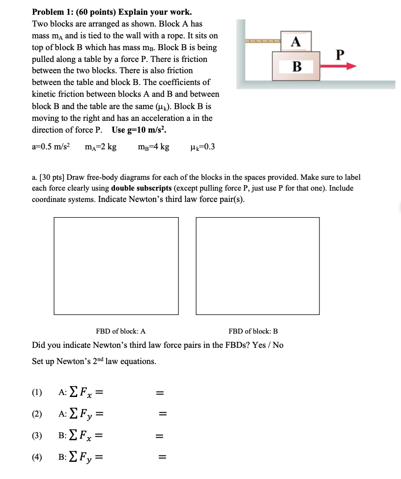 Solved by an EXPERT Problem 1: ( 60 ﻿points) ﻿Explain your work.Two | Chegg.com