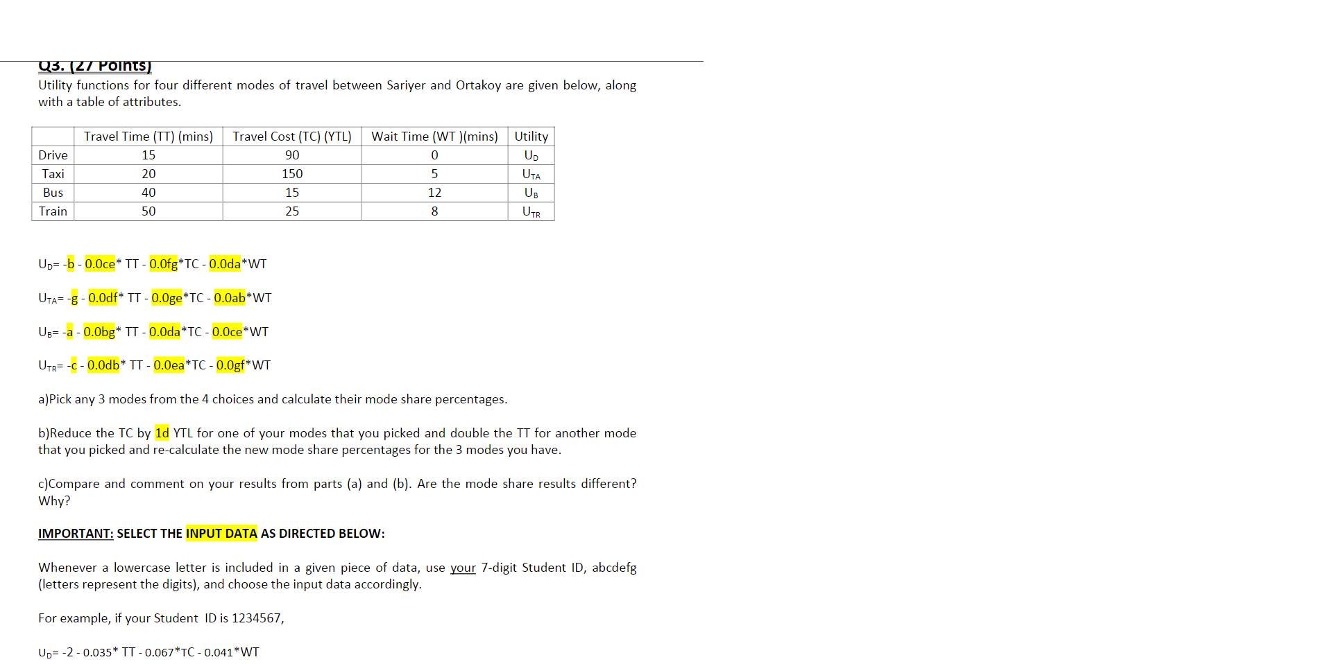 Solved Q3. (27 Points) Utility functions for four different | Chegg.com