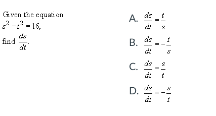 Solved Given the equation S2-2-16, A. dst dt s dt s dt t dt | Chegg.com
