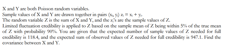 Solved X and Y are both Poisson random variables. Sample | Chegg.com