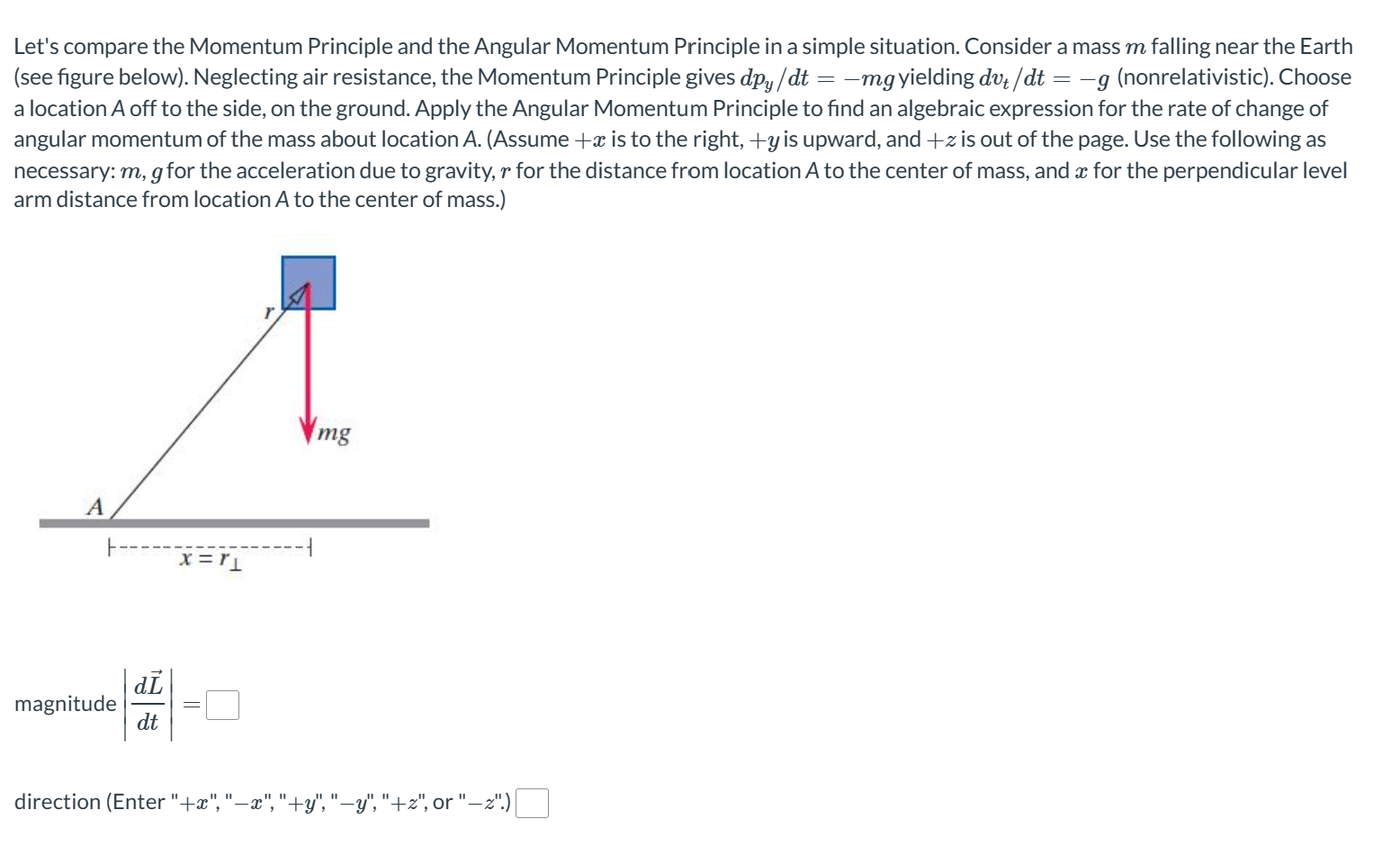Solved Let's compare the Momentum Principle and the Angular | Chegg.com