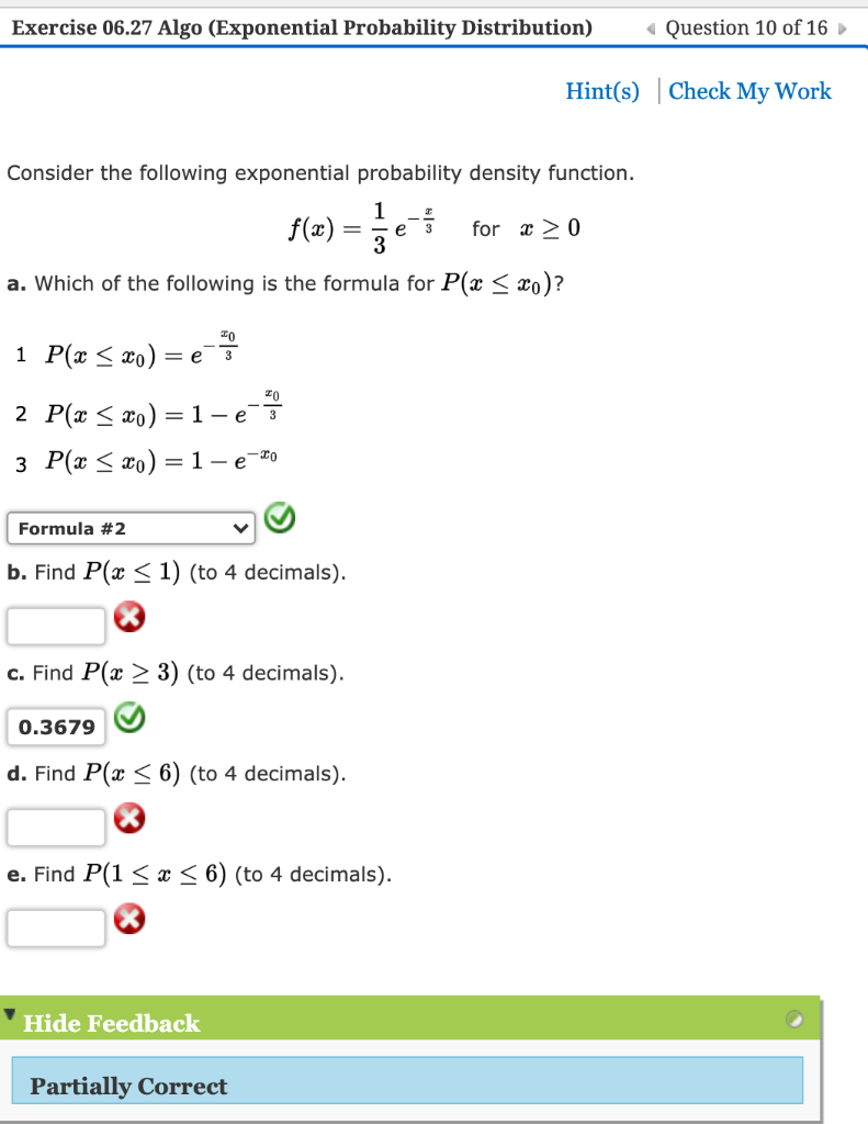 Solved Exercise 06.27 Algo (Exponential Probability | Chegg.com