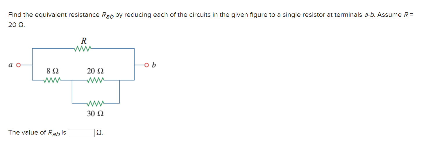 Solved Find the equivalent resistance Rab ﻿by reducing each | Chegg.com