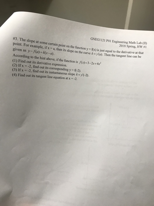 Solved GNEG1121 POI Engineering Math Lab (l 2018 Spring, HW | Chegg.com