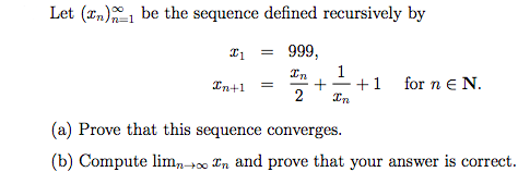 Solved Let (In) be the sequence defined recursively by 11 | Chegg.com
