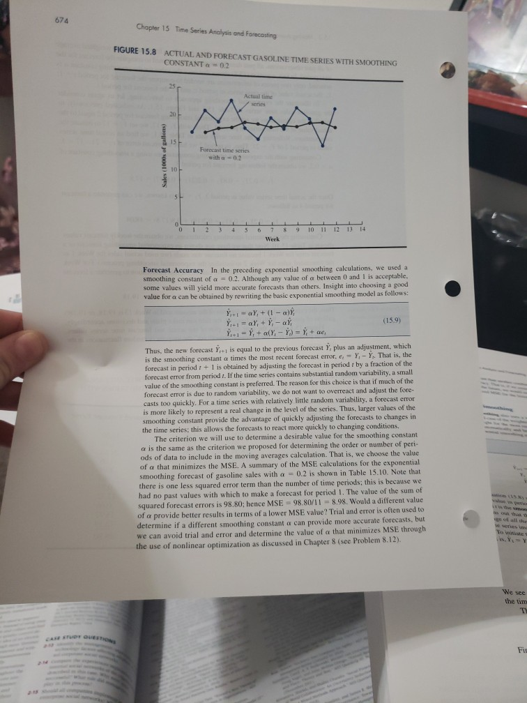 Solved 674 Chapter 15 Time Series Analysis and Forecasting | Chegg.com