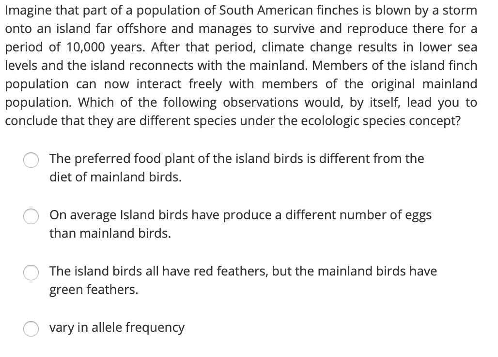 Solved Imagine that part of a population of South American | Chegg.com