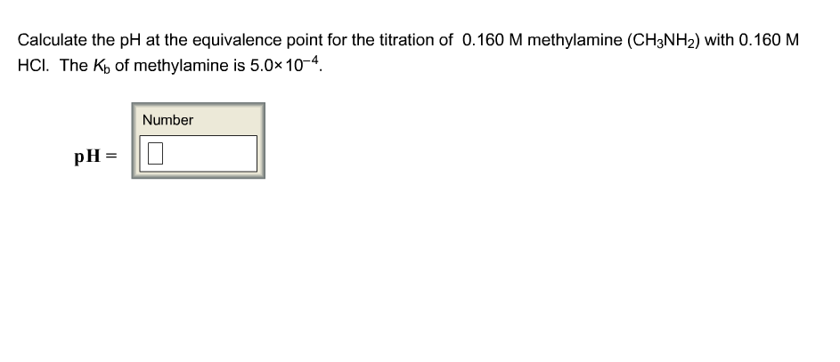 Solved Calculate the pH at the equivalence point for the | Chegg.com