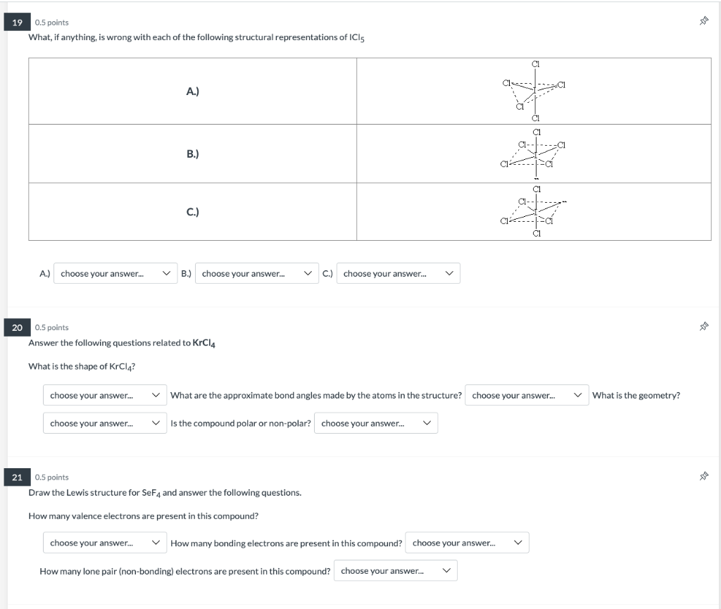 Solved 190.5 points What, if anything, is wrong with each of | Chegg.com