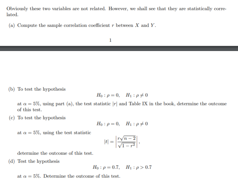 Solved 1. (Spurious correlation/Correlation does not imply | Chegg.com