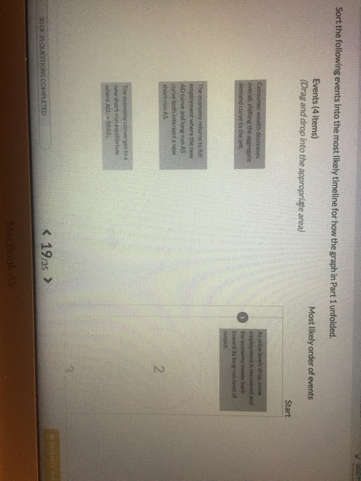 Sort the following events into the most likely | Chegg.com