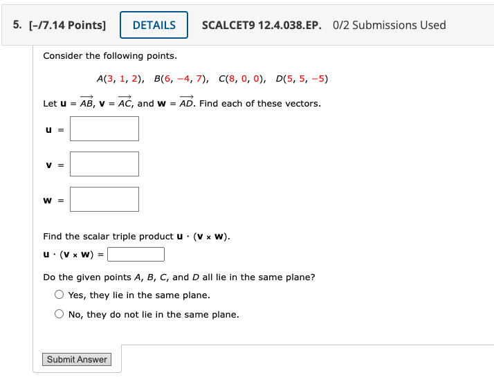 Solved Consider the following points. | Chegg.com